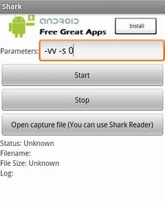docomo HT-03Aのレビュー: Shark for Root：Android用tcpdump・パケットキャプチャーアプリは？